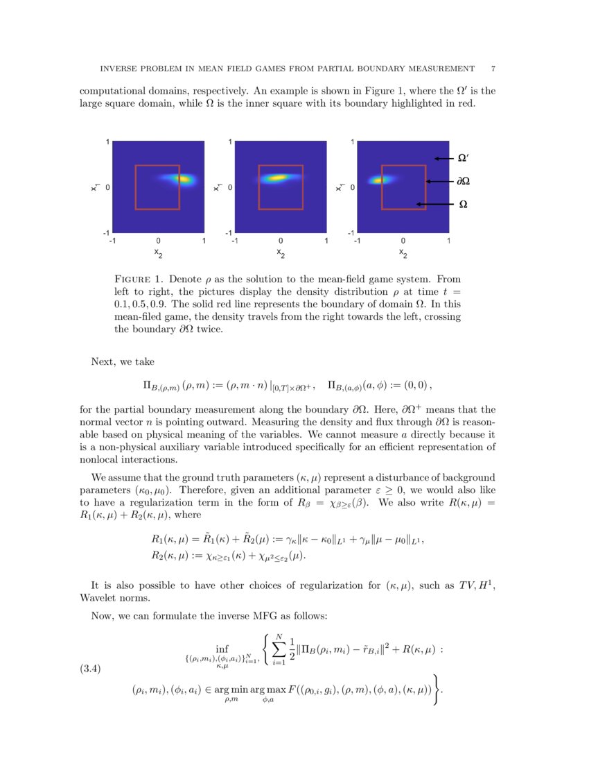 A Numerical Algorithm For Inverse Problem From Partial Boundary Measurement Arising From Mean