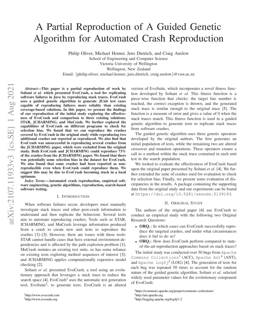 A Partial Reproduction of A Guided Genetic Algorithm for Automated ... A Partial Reproduction of A Guided Genetic Algorithm for Automated ...