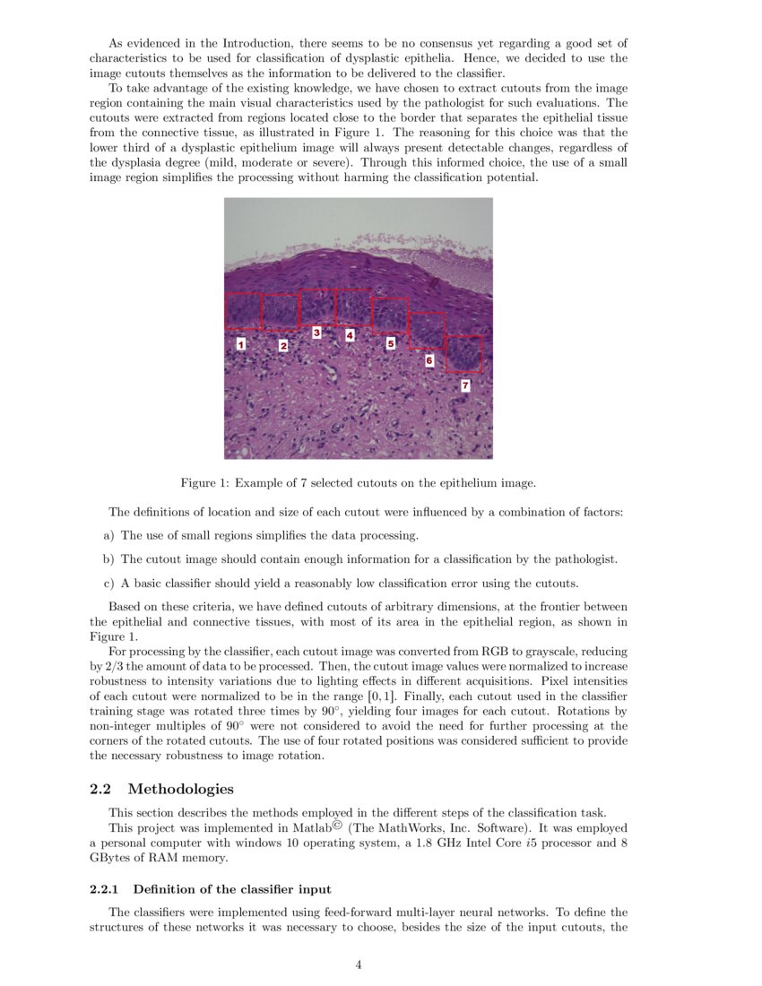 A Pathology-Based Machine Learning Method to Assist in Epithelial ...