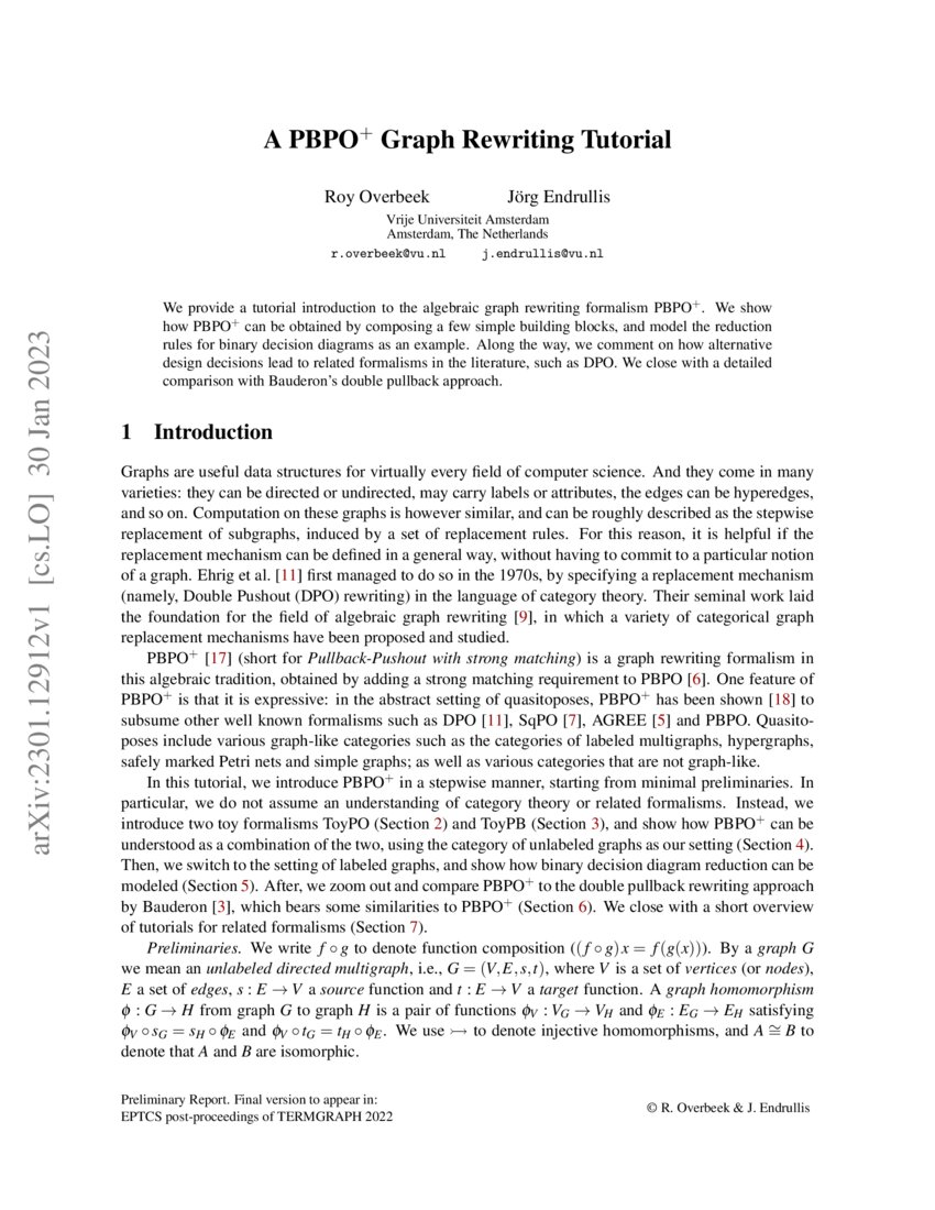 A PBPO+ Graph Rewriting Tutorial | DeepAI