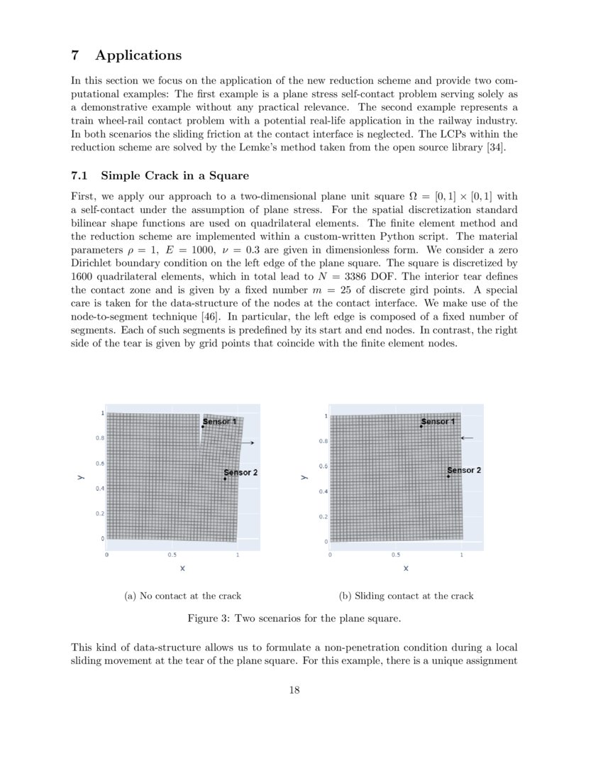 A Physics Based Model Reduction Approach For Node To Segment Contact