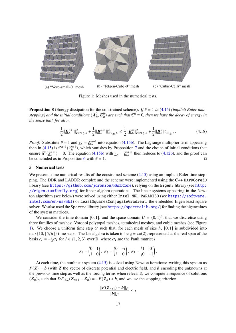 A polyhedral discrete de Rham numerical scheme for the Yang-Mills equations | DeepAI