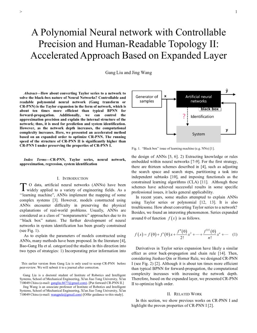 A Polynomial Neural network with Controllable Precision and Human-Readable Topology II ...