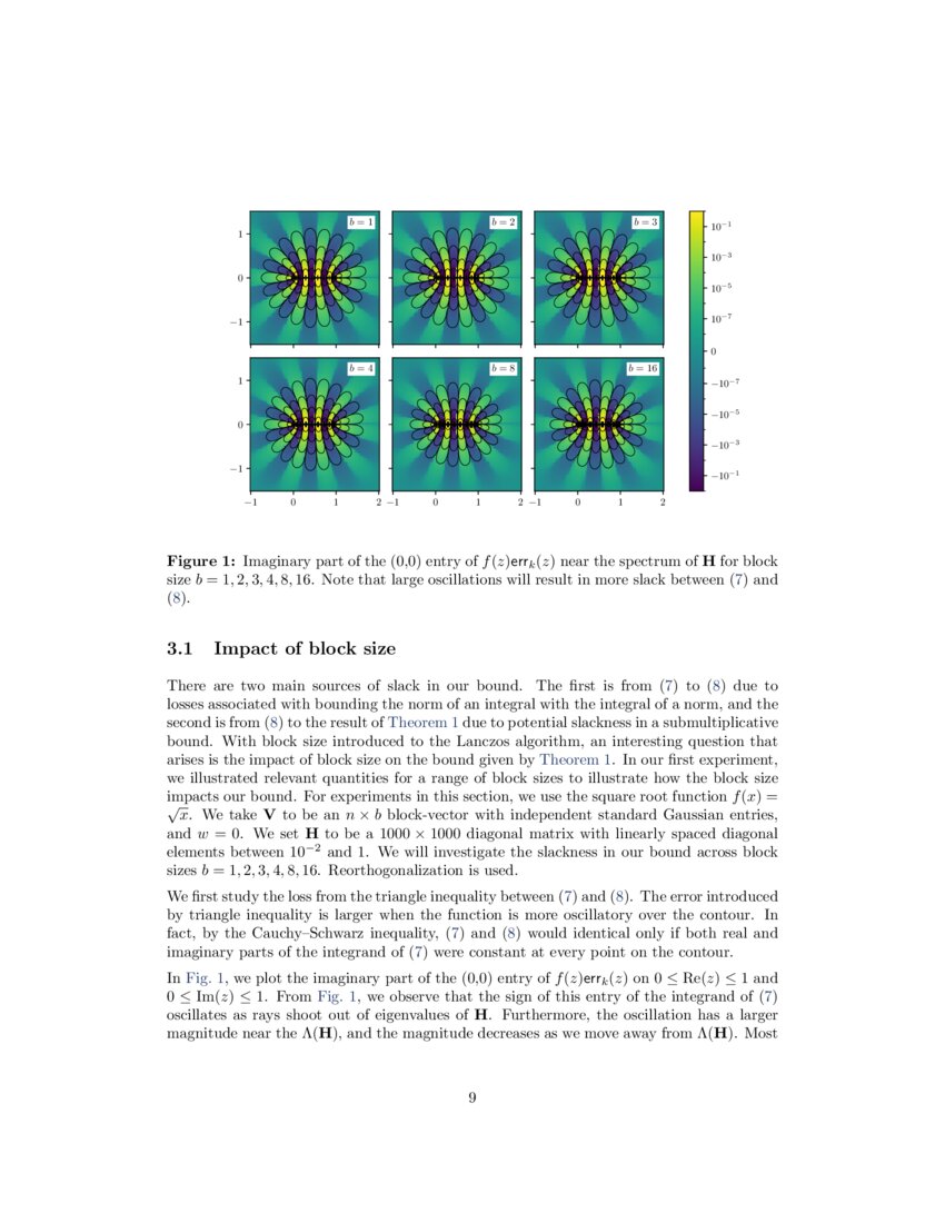 A Posteriori Error Bounds For The Block Lanczos Method For Matrix