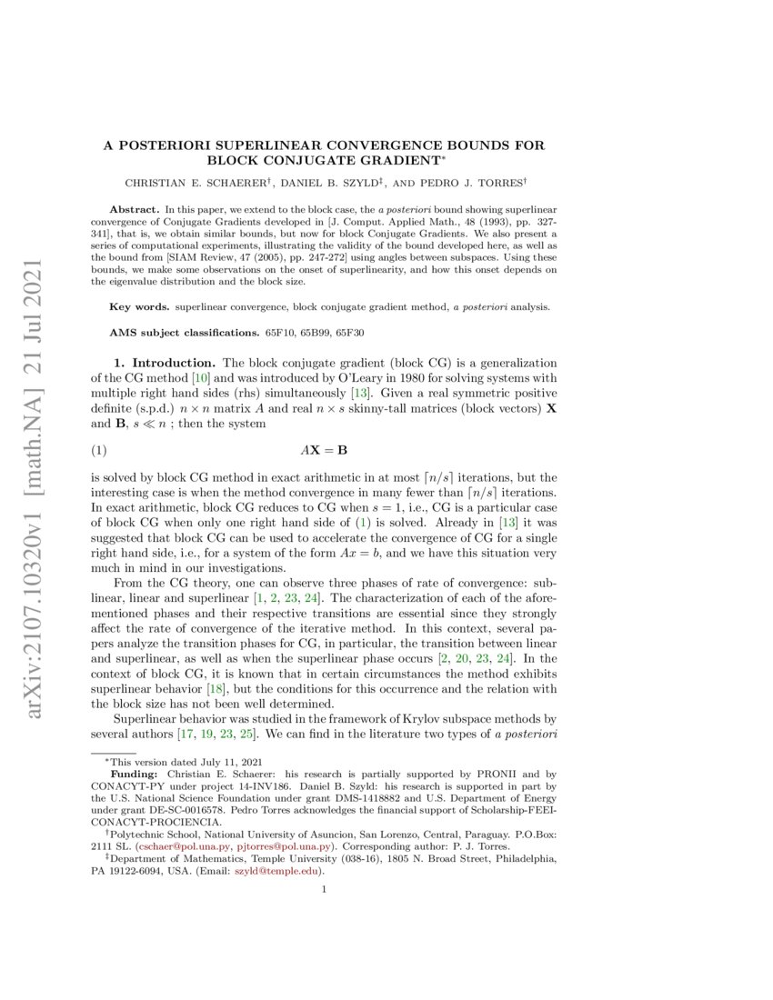 A Posteriori Superlinear Convergence Bounds For Block Conjugate