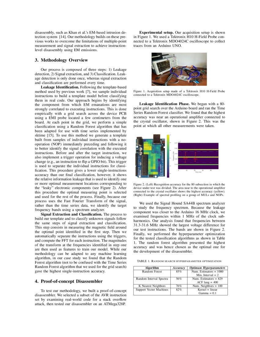 A Practical Methodology for ML-Based EM Side Channel Disassemblers | DeepAI