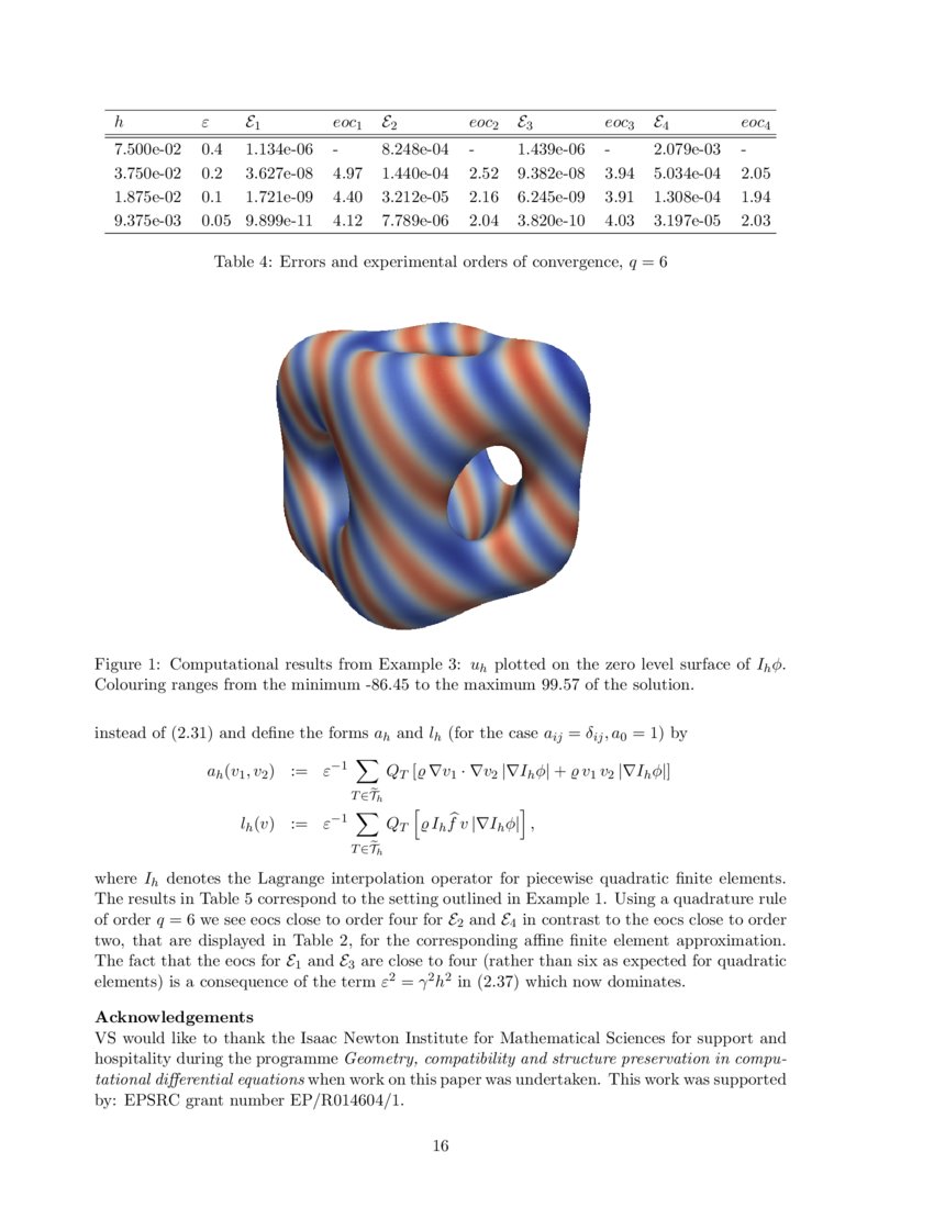 A Practical Phase Field Method for an Elliptic Surface PDE | DeepAI