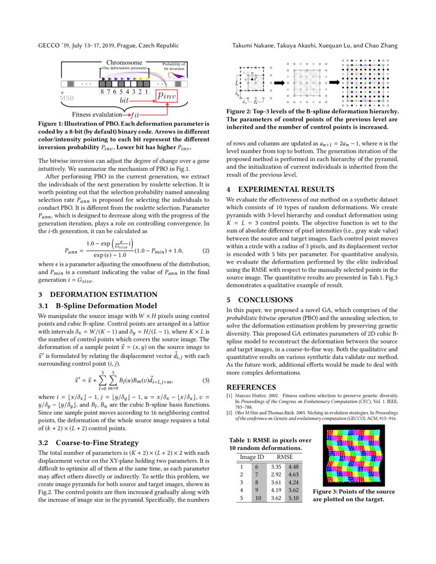 A Probabilistic Bitwise Genetic Algorithm for B-Spline based Image Deformation Estimation | DeepAI