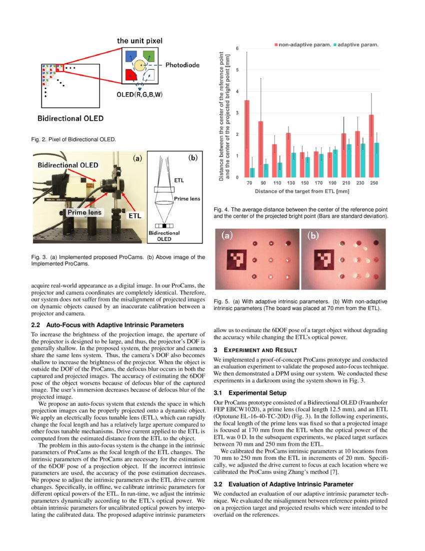 A Projector-Camera System Using Hybrid Pixels with Projection and ...