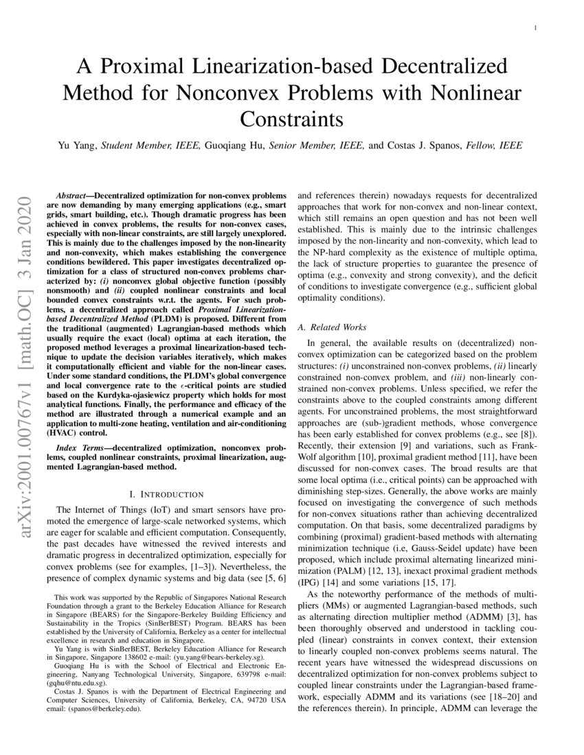 A Proximal Linearization Based Decentralized Method For Nonconvex Problems With Nonlinear