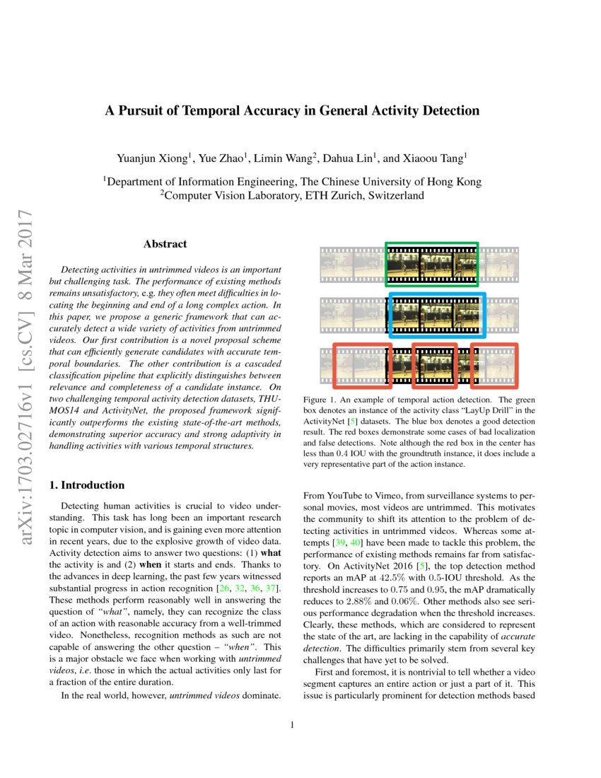 A Pursuit Of Temporal Accuracy In General Activity Detection Deepai