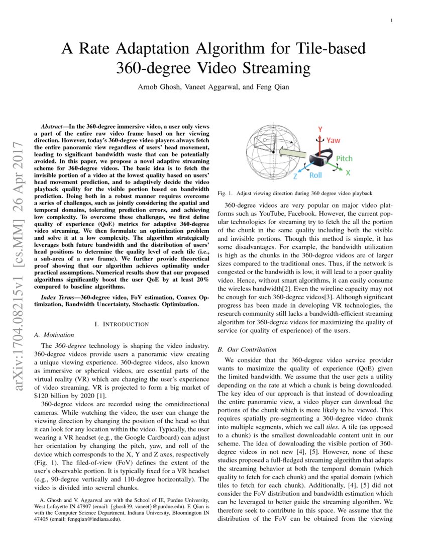 A Rate Adaptation Algorithm For Tile Based 360 Degree Video Streaming Deepai 5890