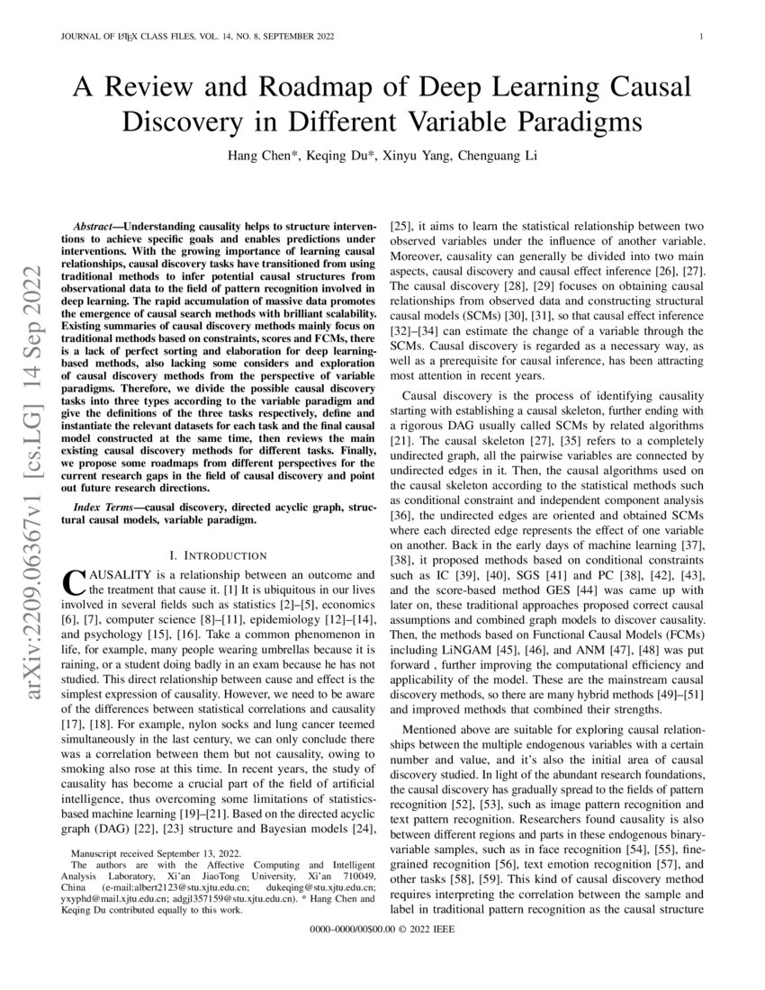 A Review and Roadmap of Deep Learning Causal Discovery in Different Variable Paradigms | DeepAI