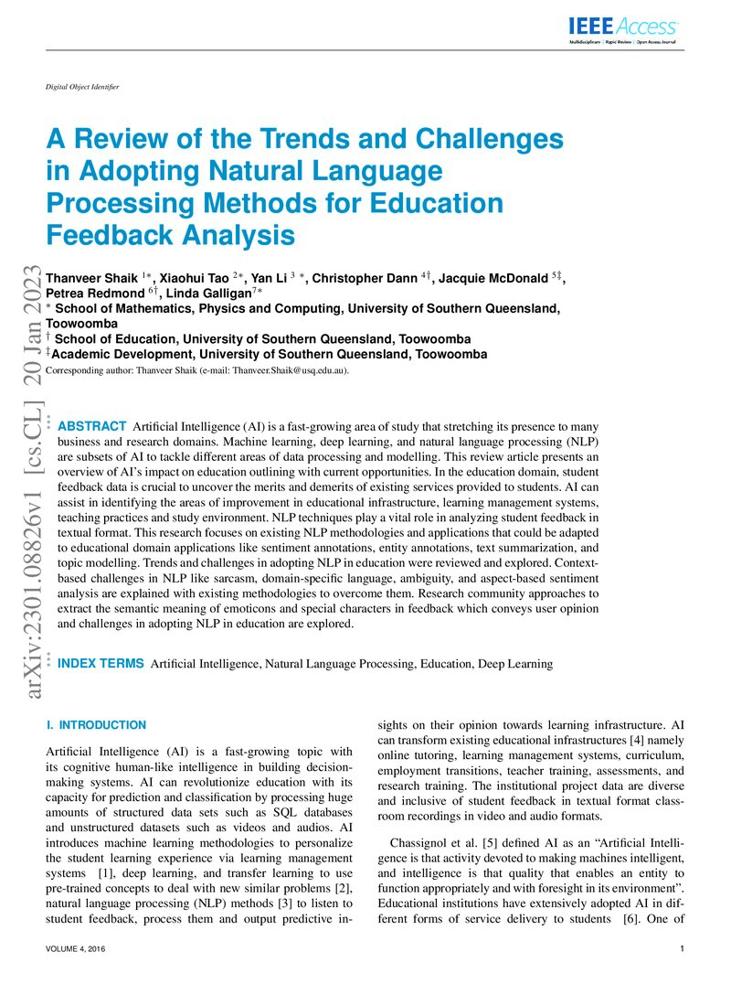 A Review of the Trends and Challenges in Adopting Natural Language ...