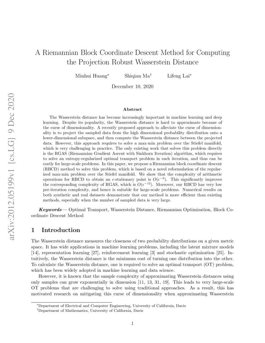 A Riemannian Block Coordinate Descent Method For Computing The Projection Robust Wasserstein