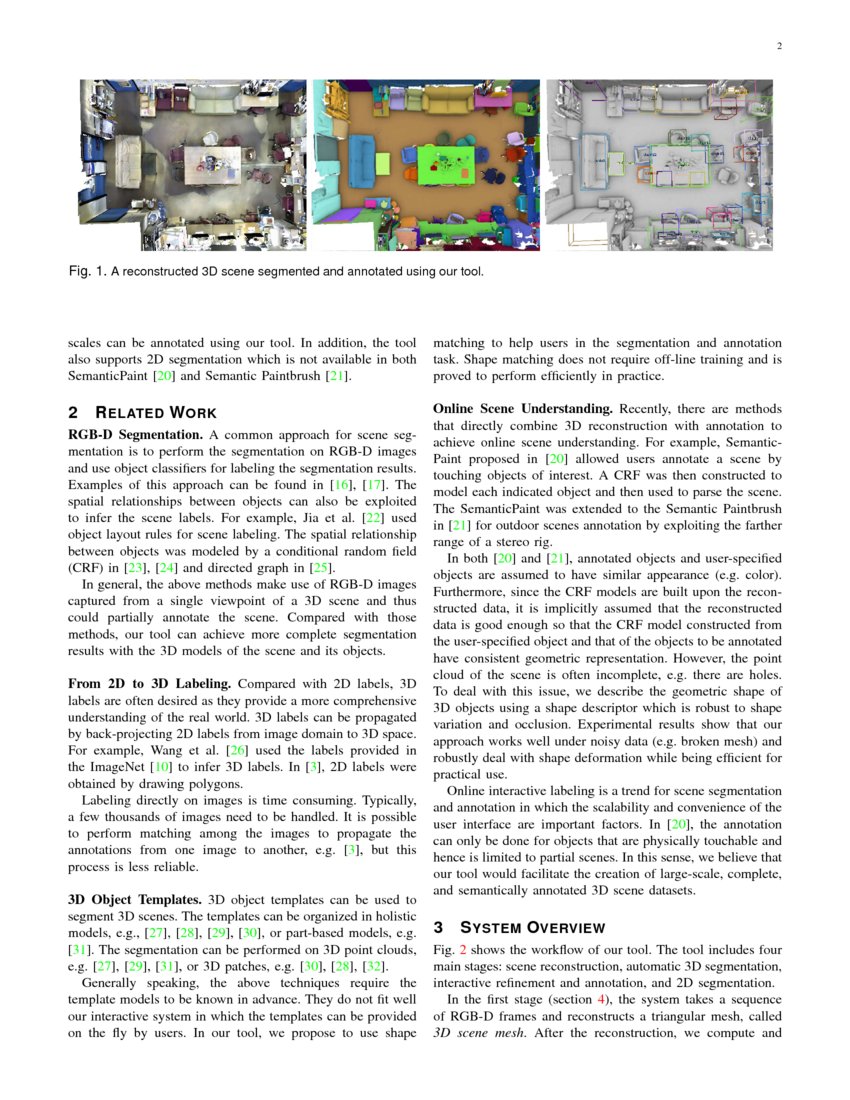A Robust 3d 2d Interactive Tool For Scene Segmentation And Annotation Deepai
