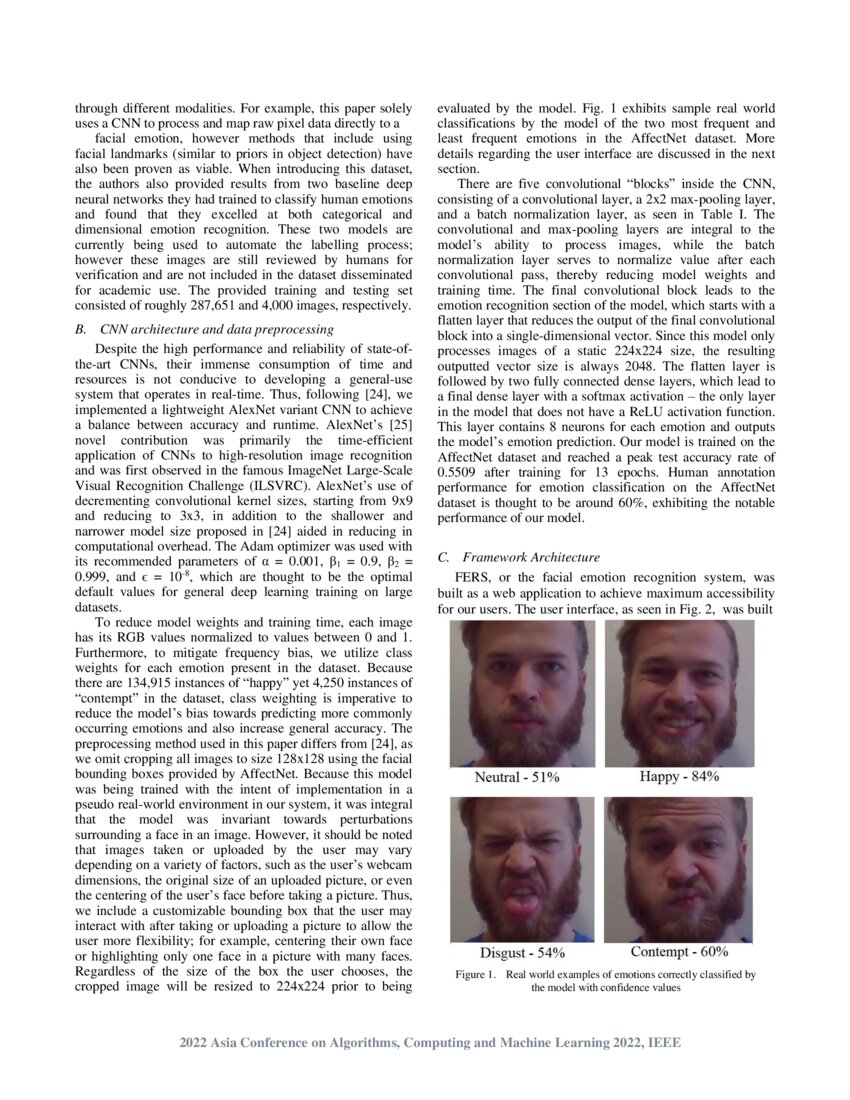 A Robust Framework For Deep Learning Approaches To Facial Emotion Recognition And Evaluation
