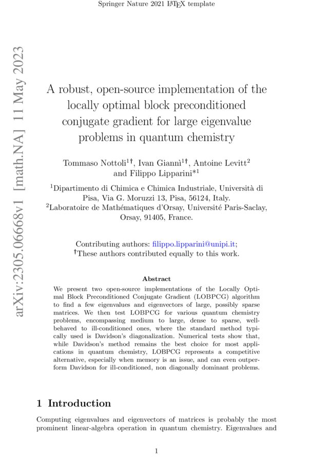 A Robust Open Source Implementation Of The Locally Optimal Block Preconditioned Conjugate