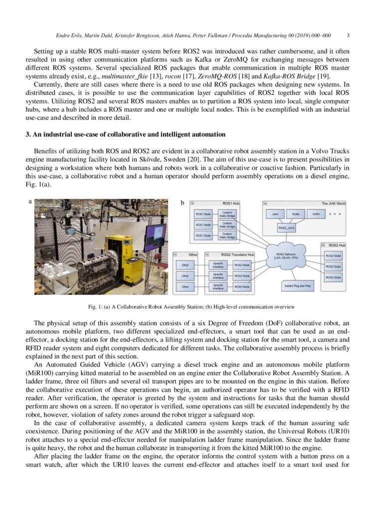 A Ros2 Based Communication Architecture For Control In Collaborative And Intelligent Automation
