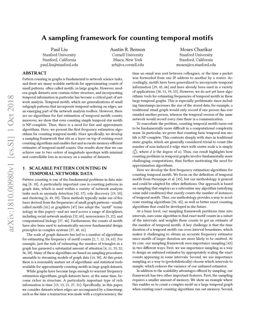 A Sampling Framework For Counting Temporal Motifs Deepai 5819