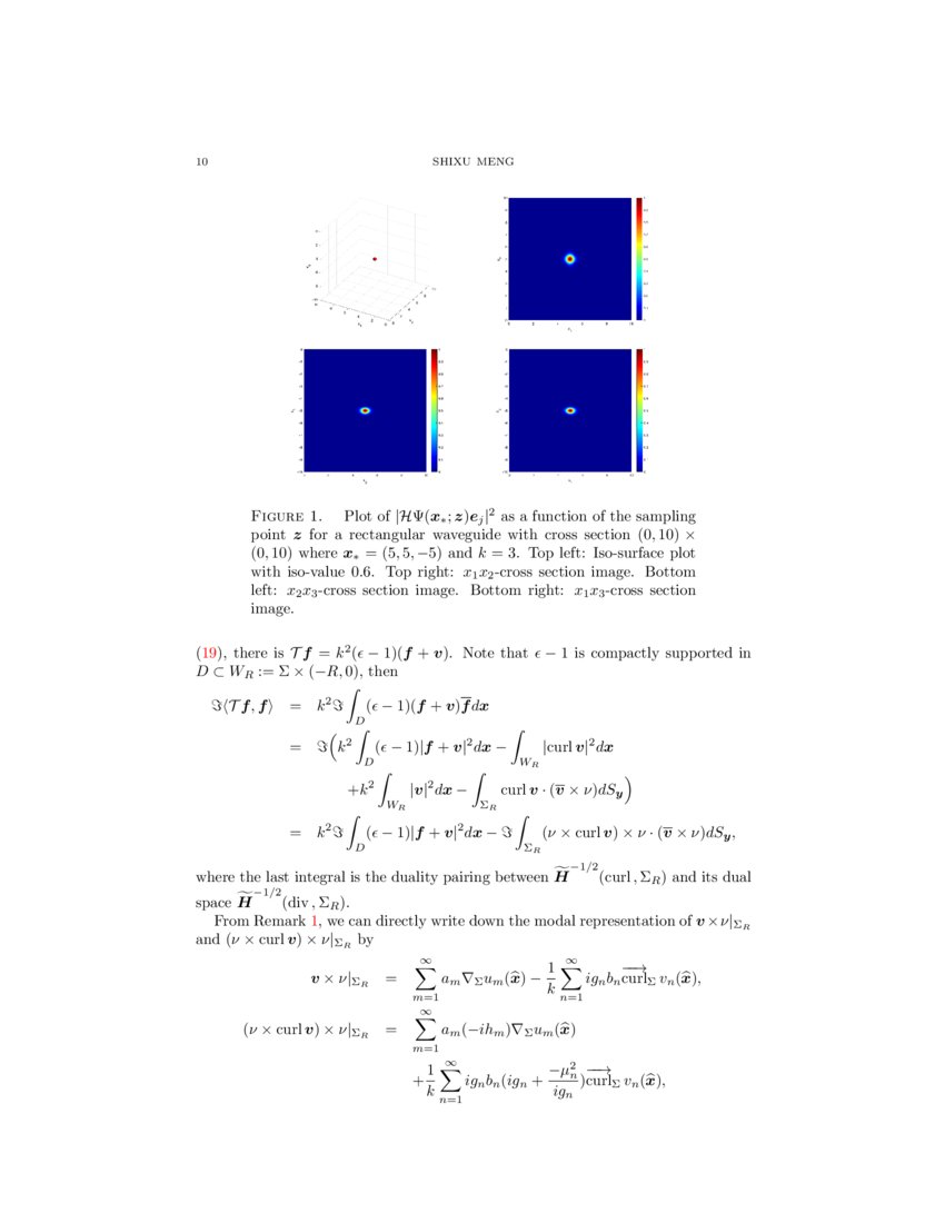 A Sampling Type Method in an Electromagnetic Waveguide | DeepAI