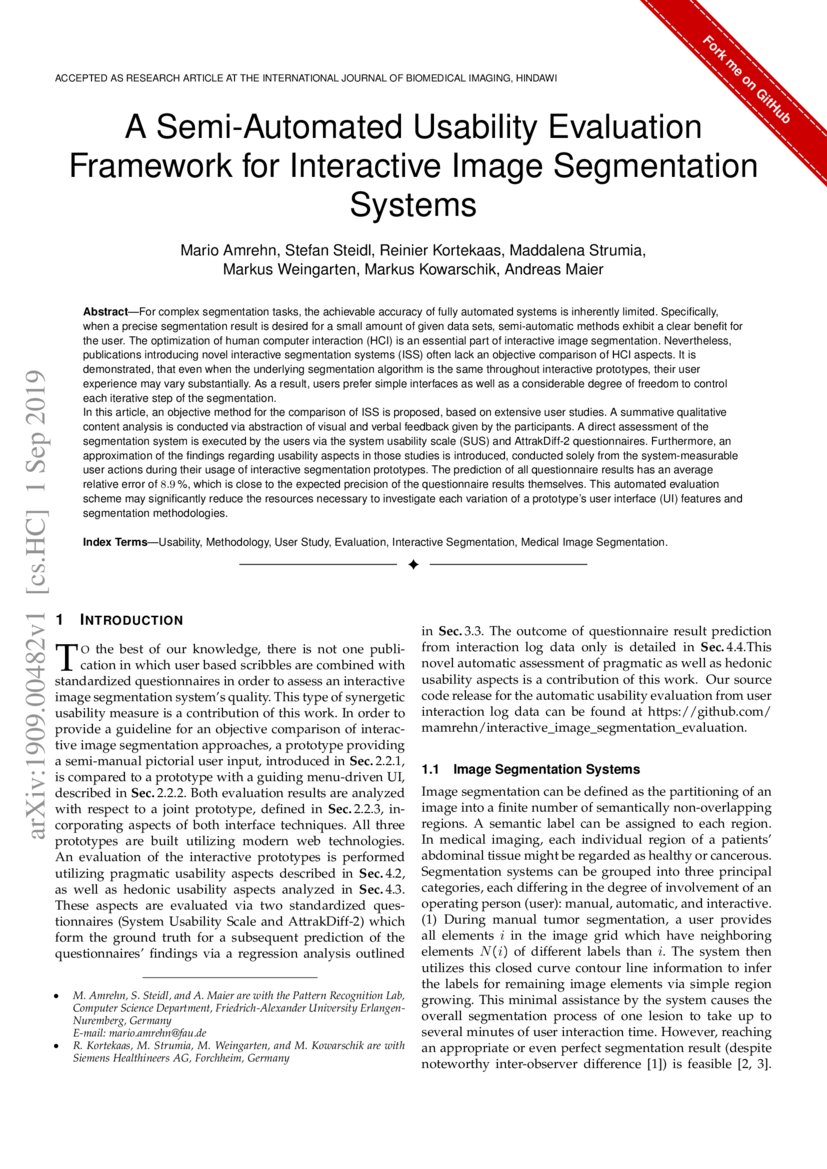 A Semi Automated Usability Evaluation Framework For Interactive Image