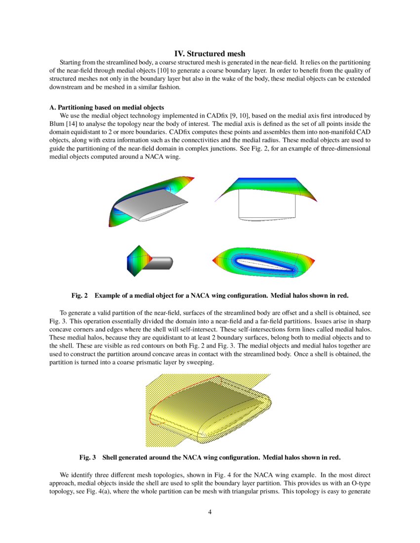 A semi-structured approach to curvilinear mesh generation around ...