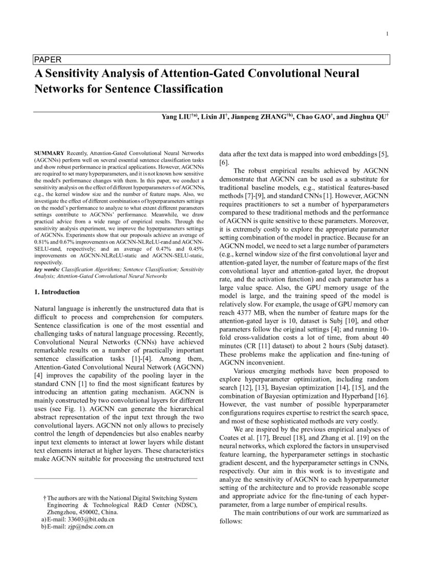 A Sensitivity Analysis Of Attention Gated Convolutional Neural Networks