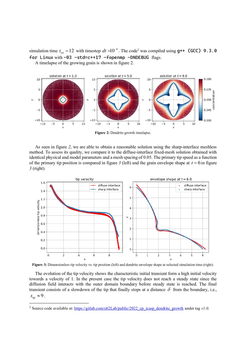 A sharp-interface mesoscopic model for dendritic growth | DeepAI
