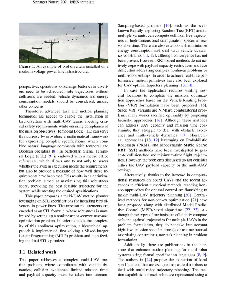 A Signal Temporal Logic Motion Planner For Bird Diverter Installation Tasks With Multi Robot