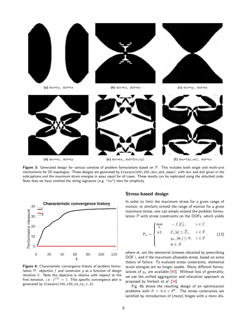 A Simple And Versatile Topology Optimization Formulation For Flexure Synthesis Deepai