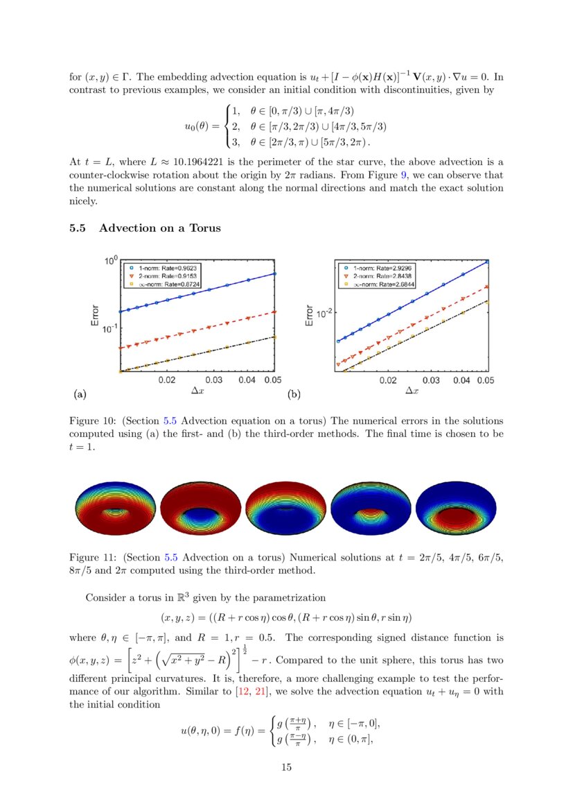A Simple Embedding Method for Scalar Hyperbolic Conservation Laws on Implicit Surfaces | DeepAI