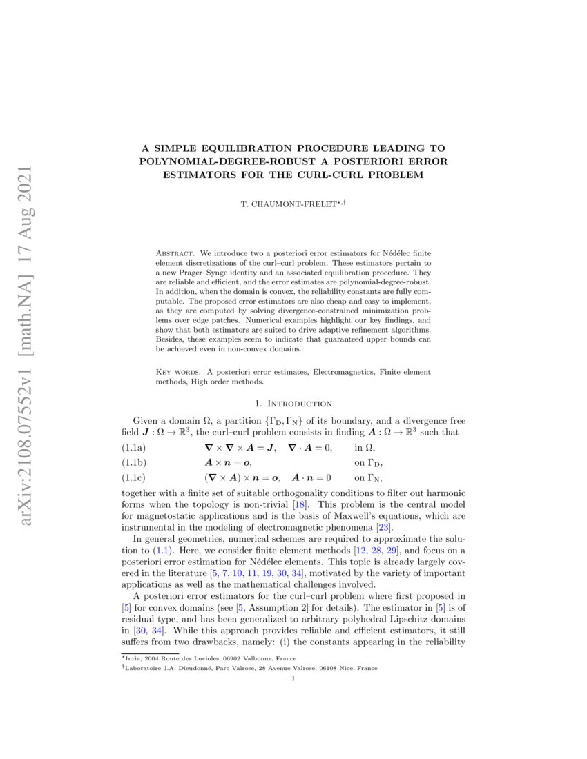 A Simple Equilibration Procedure Leading To Polynomial Degree Robust A