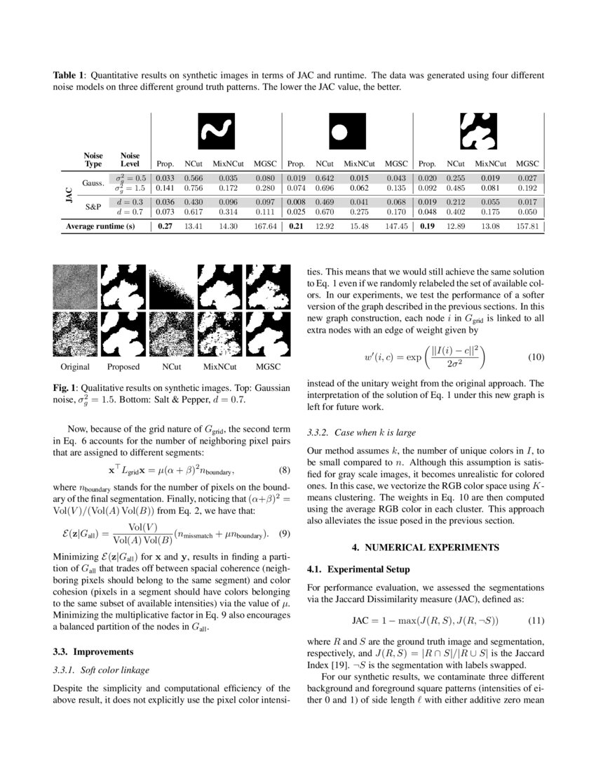 A Sparse Graph Formulation For Efficient Spectral Image Segmentation 7230