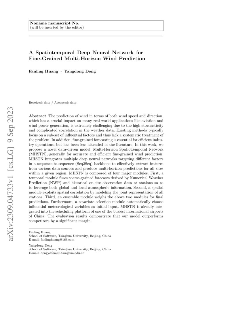 A Spatiotemporal Deep Neural Network For Fine Grained Multi Horizon Wind Prediction Deepai 9496