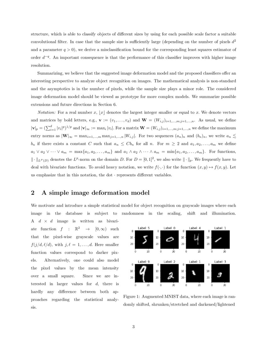 A Statistical Analysis Of An Image Classification Problem DeepAI