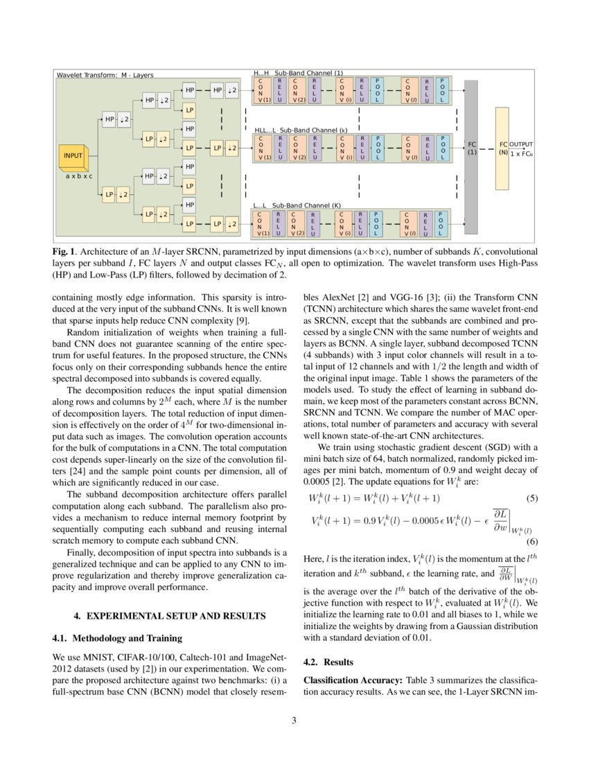 A Structurally Regularized Convolutional Neural Network For Image Classification Using Wavelet