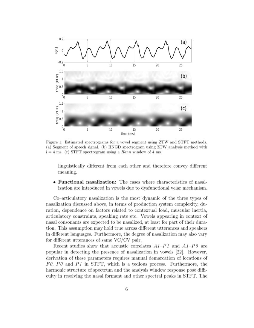 A study of vowel nasalization using instantaneous spectra | DeepAI