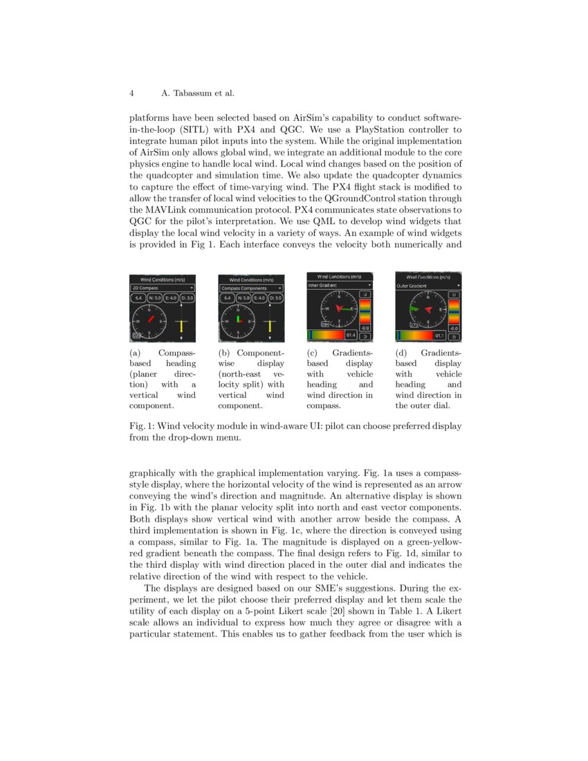 A Study on Workload Assessment and Usability of Wind-Aware User Interface for Small Unmanned ...