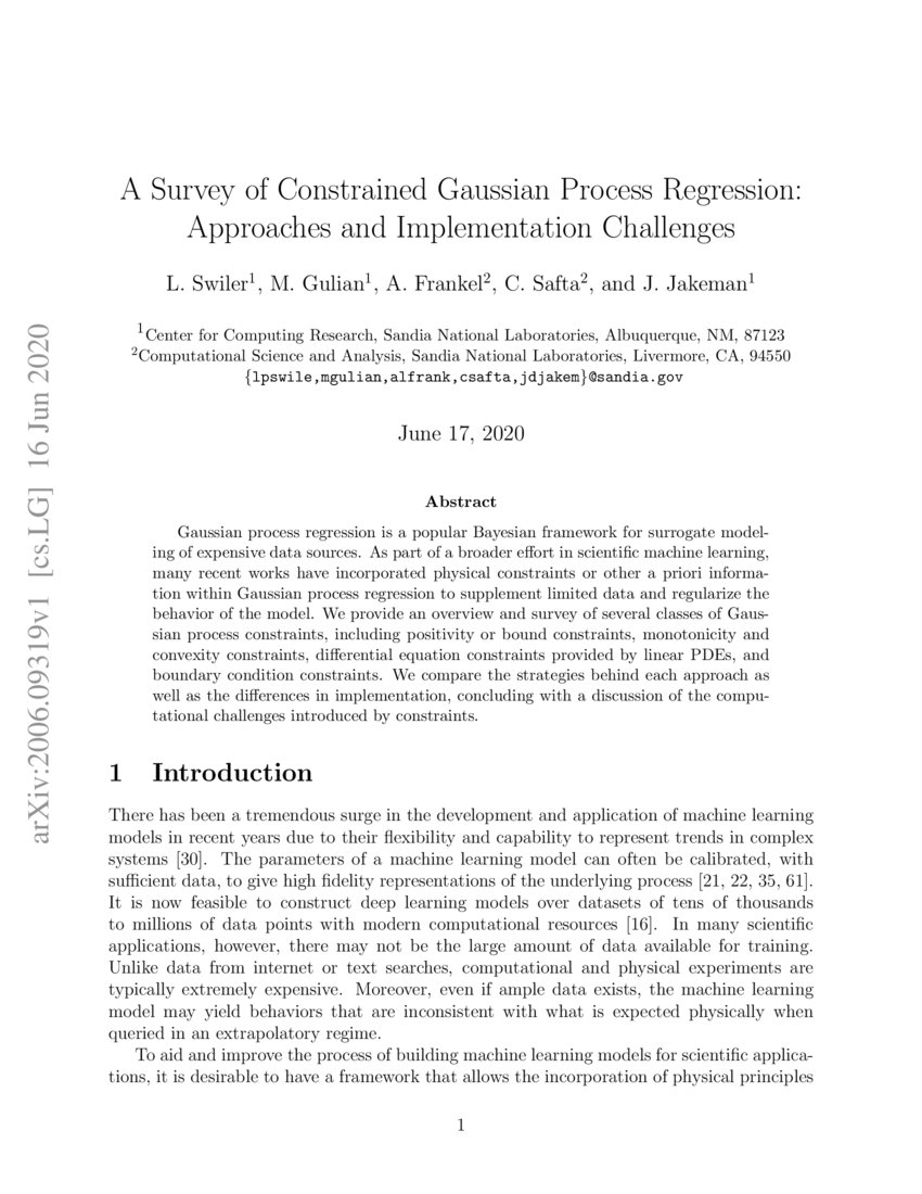 A Survey Of Constrained Gaussian Process Regression Approaches And
