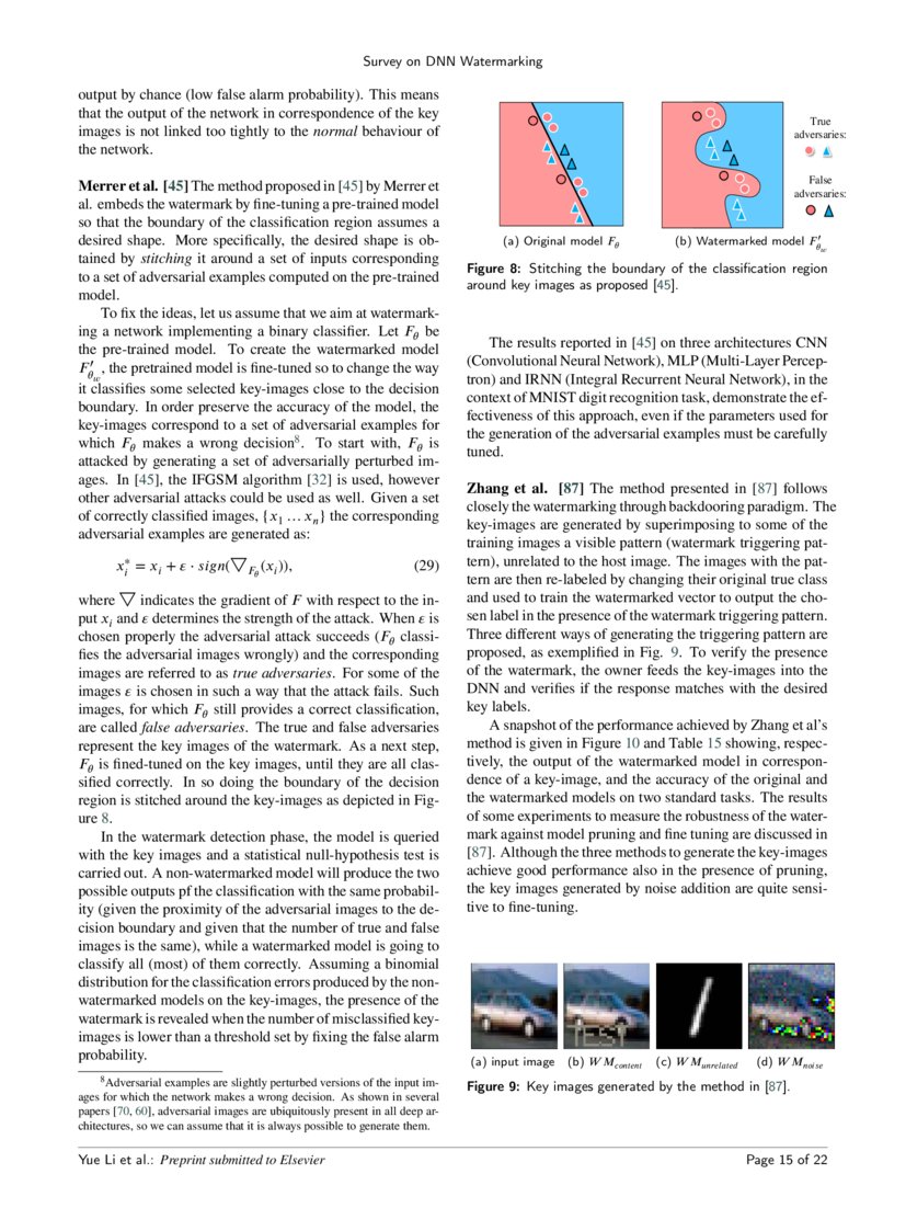 A Survey Of Deep Neural Network Watermarking Techniques Deepai 2453