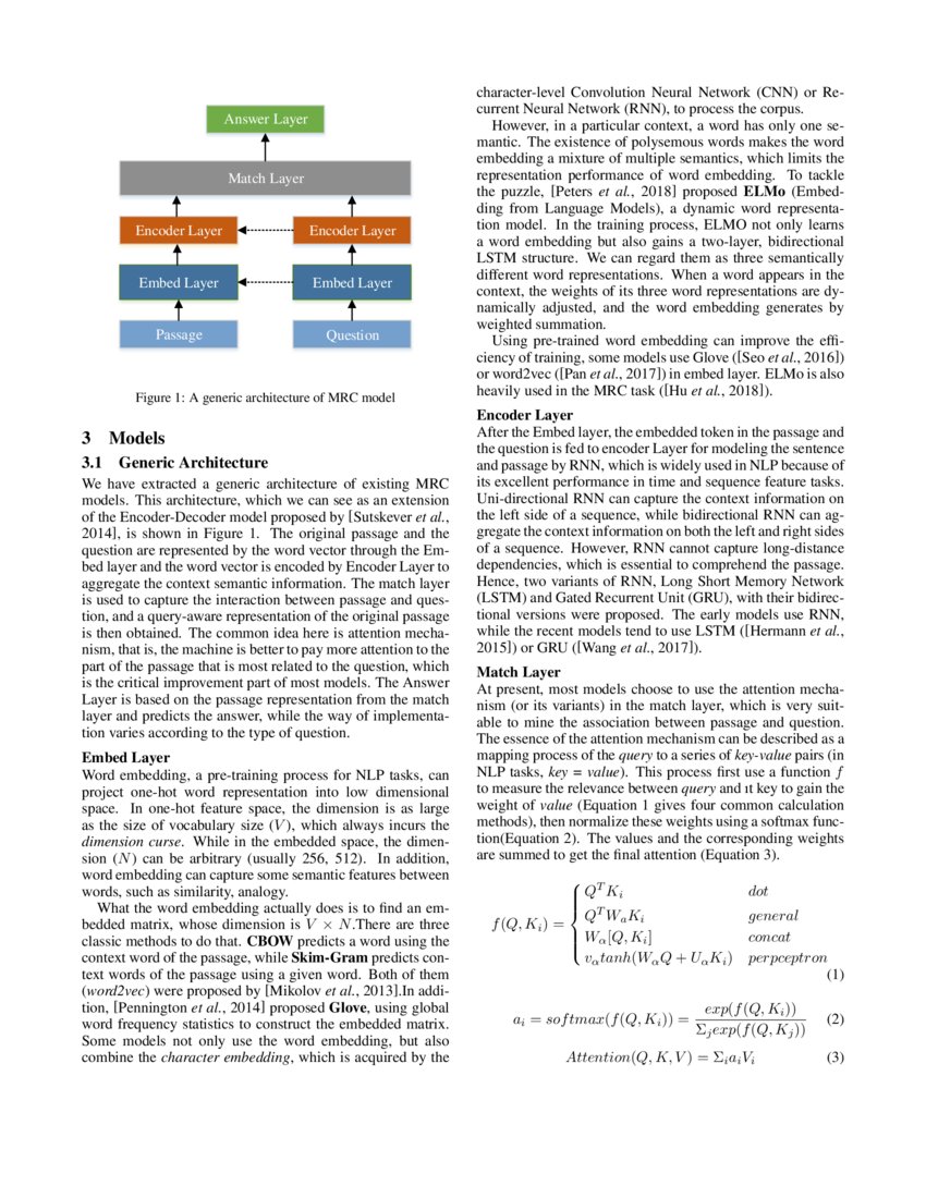 A Survey on Neural Machine Reading Comprehension | DeepAI