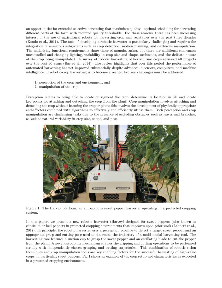 A Sweet Pepper Harvesting Robot for Protected Cropping Environments ...