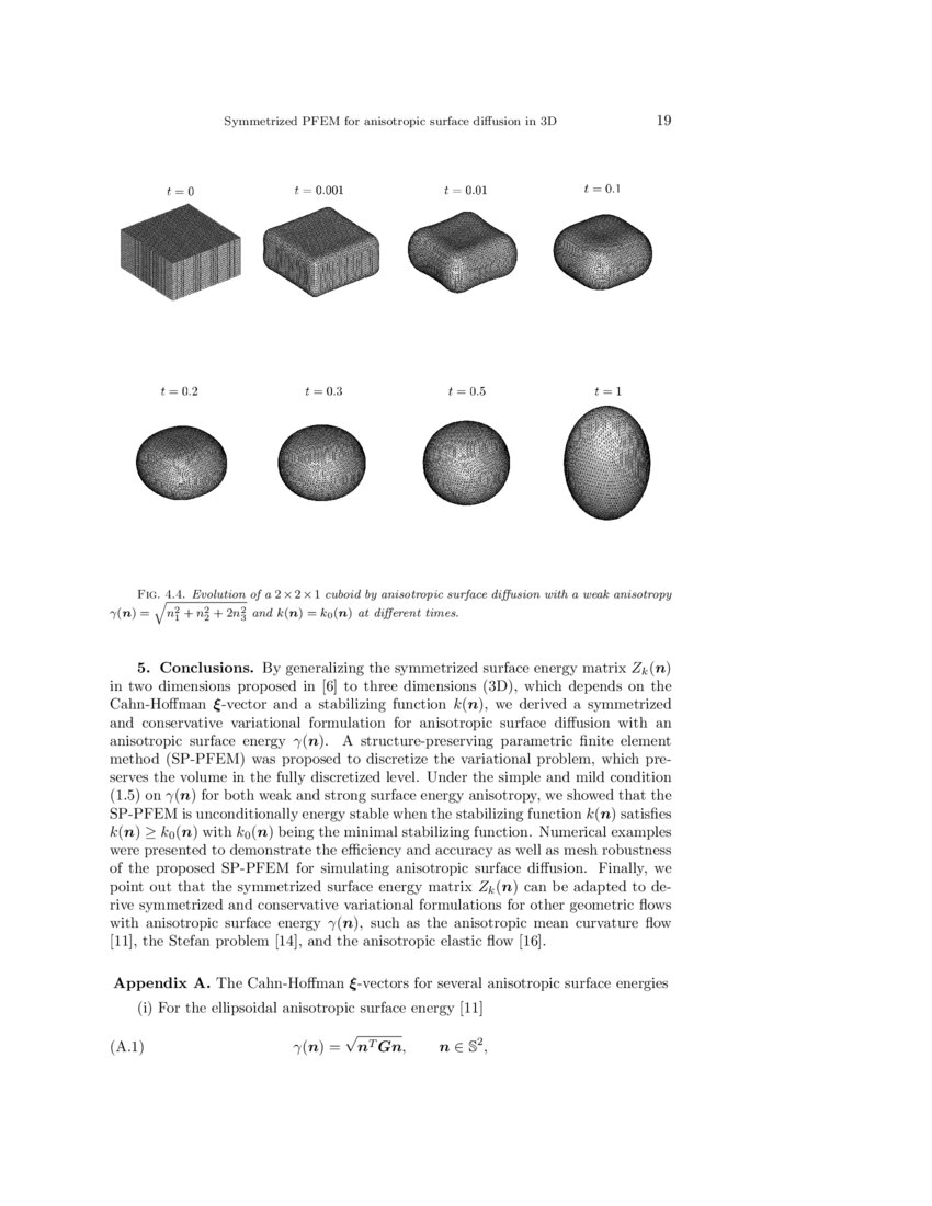 A symmetrized parametric finite element method for anisotropic surface diffusion ii. three ...