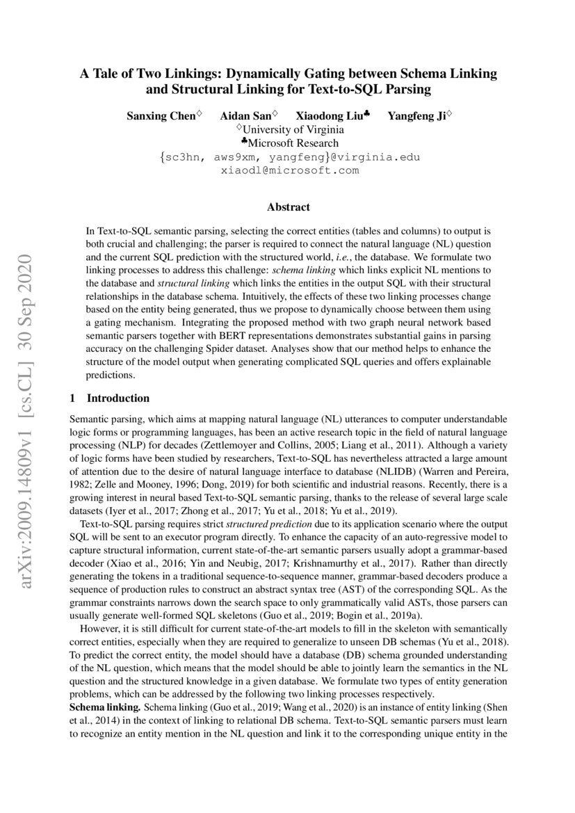 A Tale Of Two Linkings Dynamically Gating Between Schema Linking And Structural Linking For