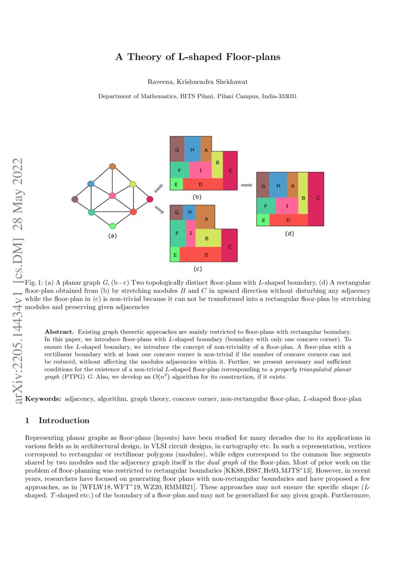A Theory of L-shaped Floor-plans | DeepAI