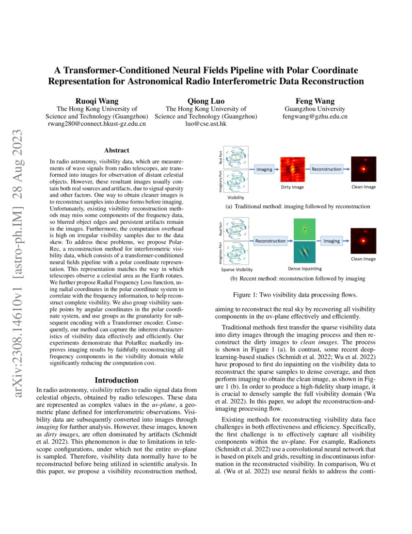 A Transformer Conditioned Neural Fields Pipeline With Polar Coordinate