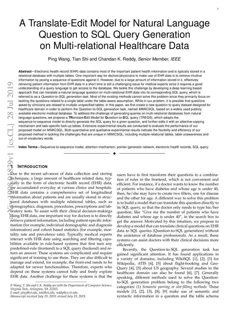 A Translate-Edit Model for Natural Language Question to SQL Query ...