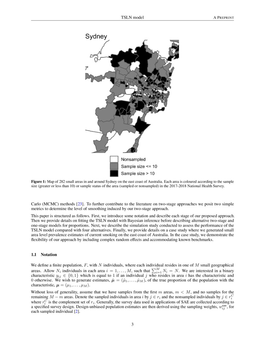 A Two Stage Bayesian Small Area Estimation Method For Proportions Deepai