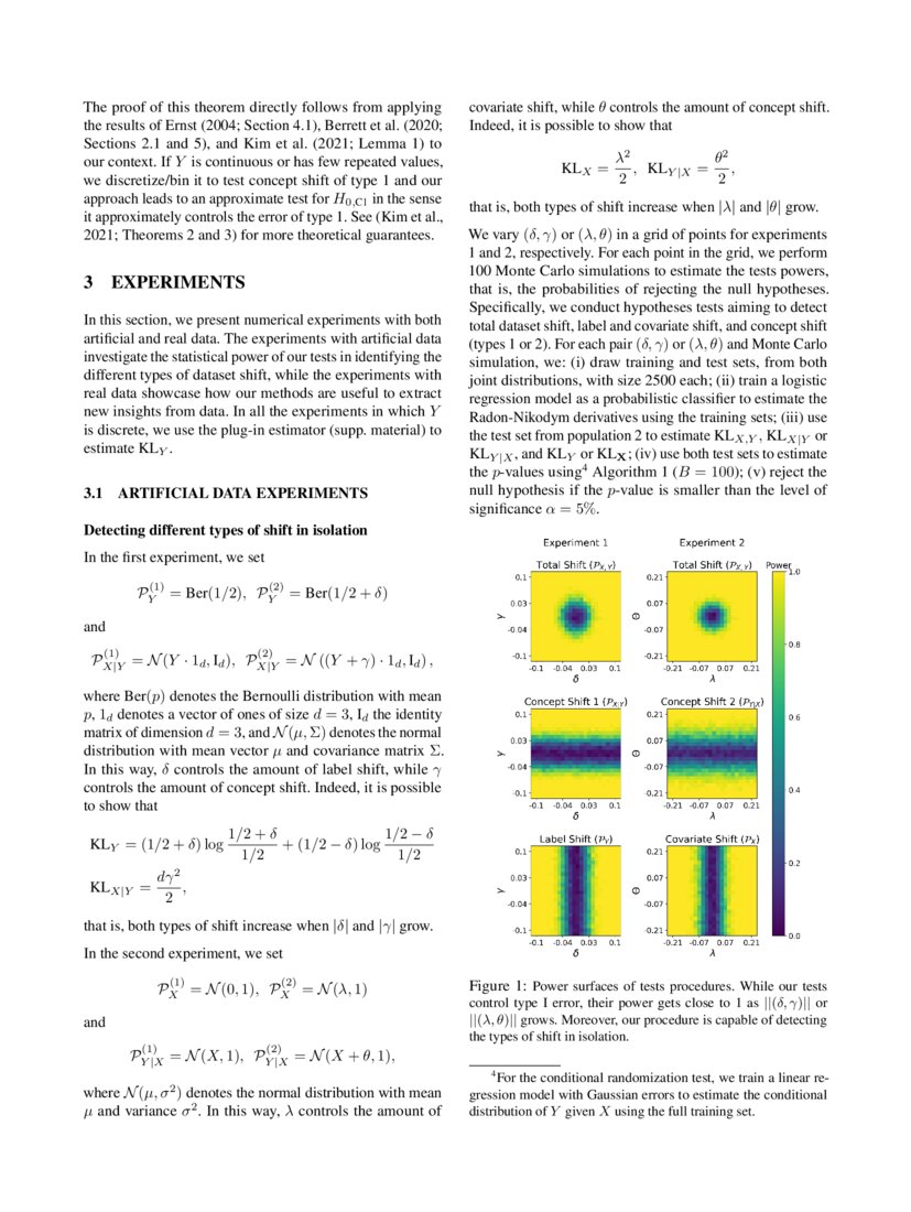 A unified framework for dataset shift diagnostics | DeepAI